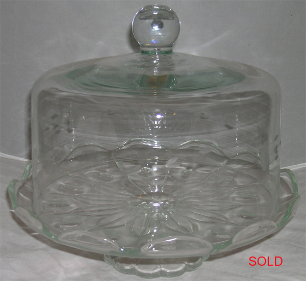 Vintage Large Cake Pedestal And Dome